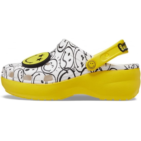 CROCS | Shoes | Crocs Smiley World Classic Platform Clogs Sandals Mules ...